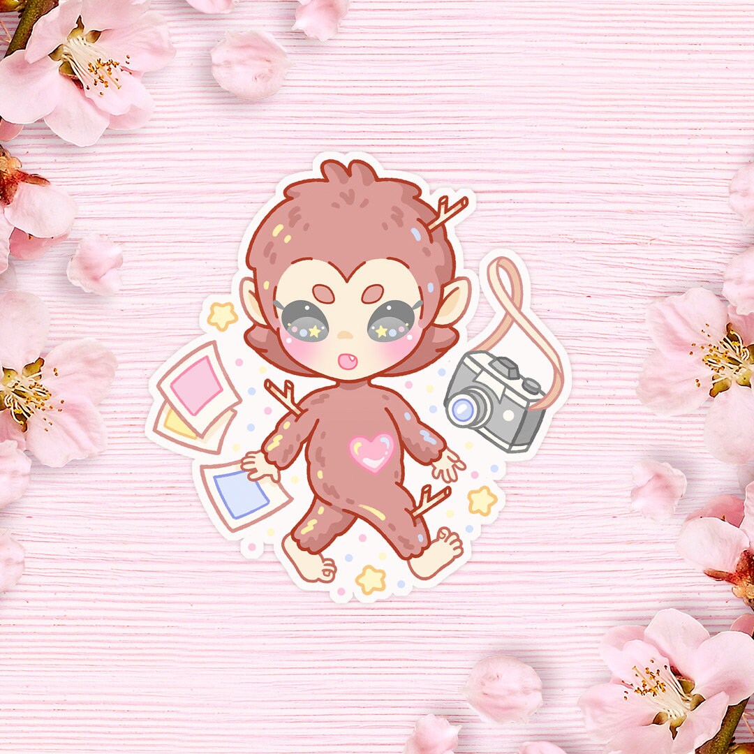 Kawaii Bigfoot Cryptid Sticker | Mothman, Alien, Flatwoods Monster ...
