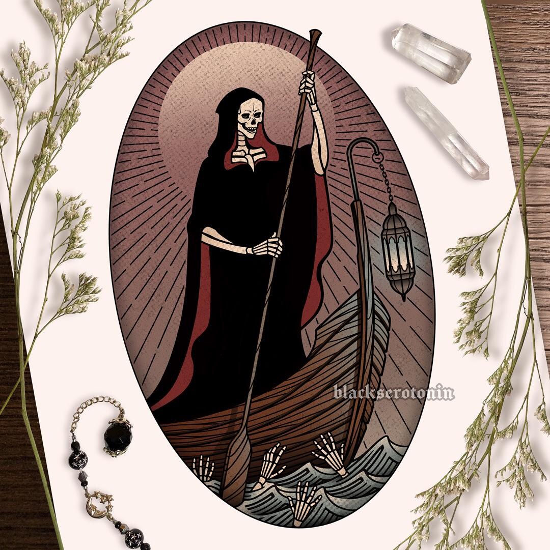 Charon Ferryman Print | Greek Mythology, Paganism, Occult, Witchcraft ...