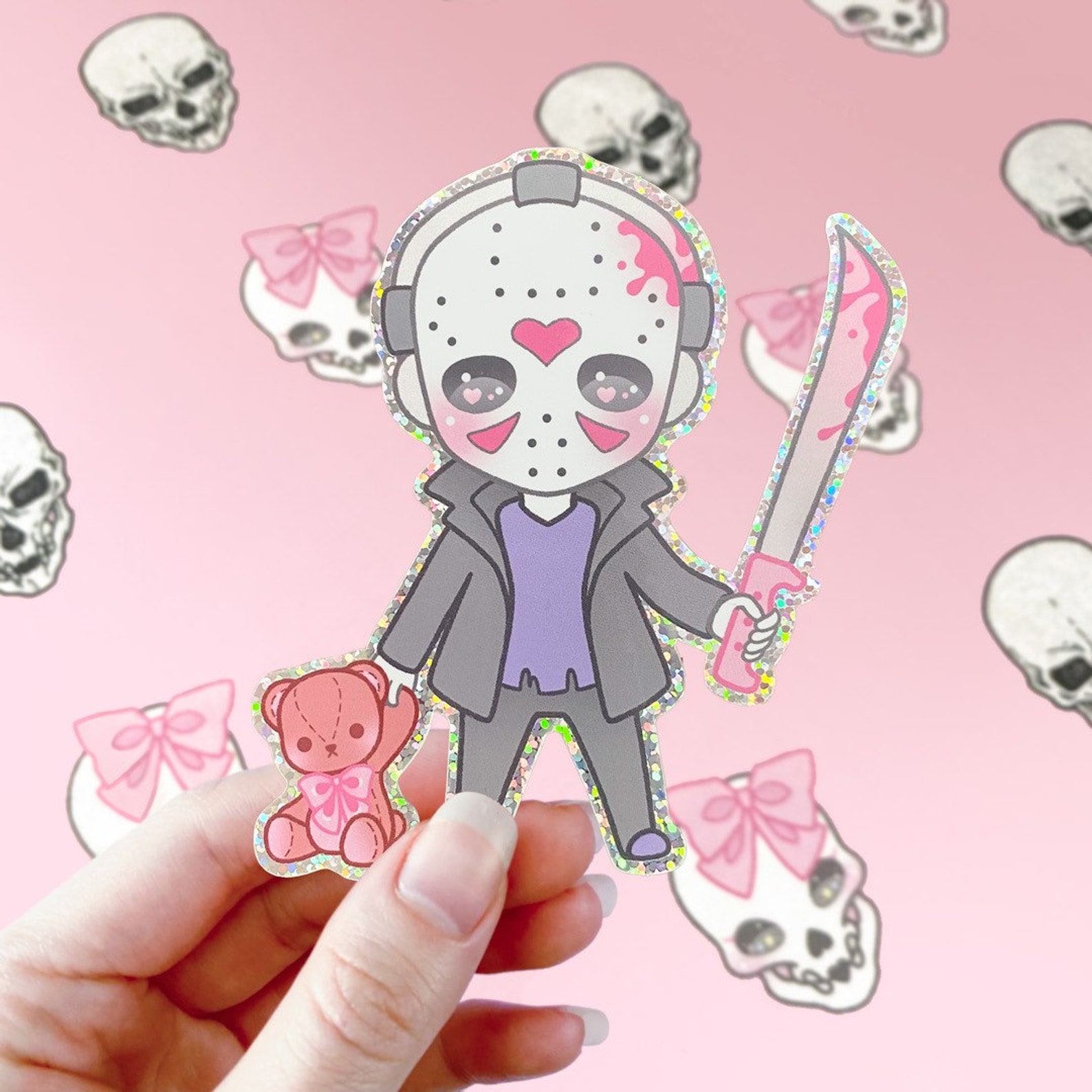 Sweet Slashers Sticker Jason Voorhees Pastel Goth Scary - Etsy