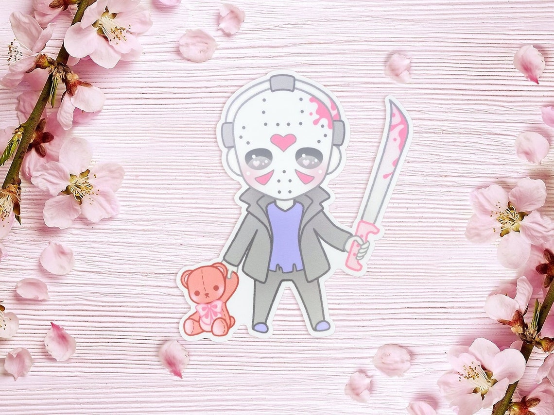 Sweet Slashers Sticker Jason Voorhees Pastel Goth Scary - Etsy