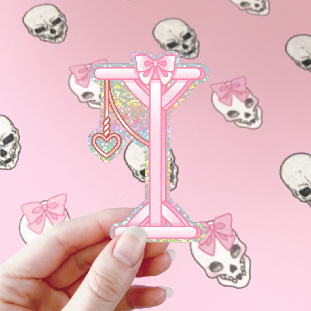 Kawaii Gallows Vinyl Sticker | Torture Devices, Creepy Cute, Medieval ...