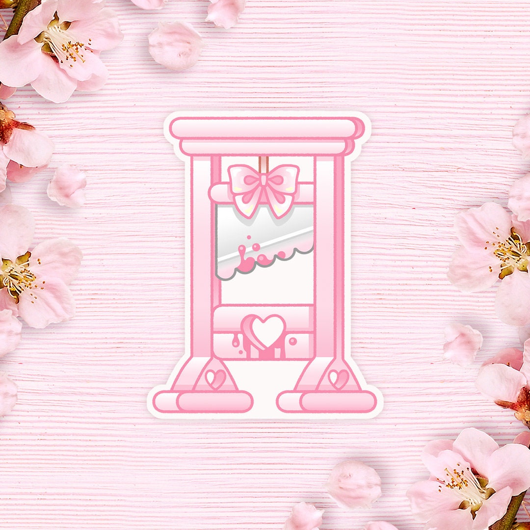 Kawaii Guillotine Vinyl Sticker | Torture Devices, Creepy Cute ...