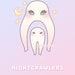 Kawaii NIGHTCRAWLERS Cryptid Sticker Mothman Alien - Etsy