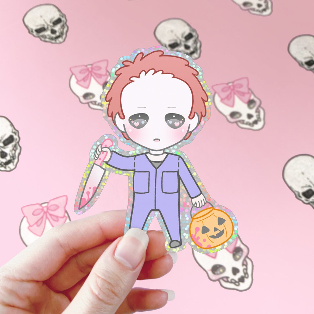 Sweet Slashers Sticker | Michael Myers, Pastel Goth, Scary Movie ...