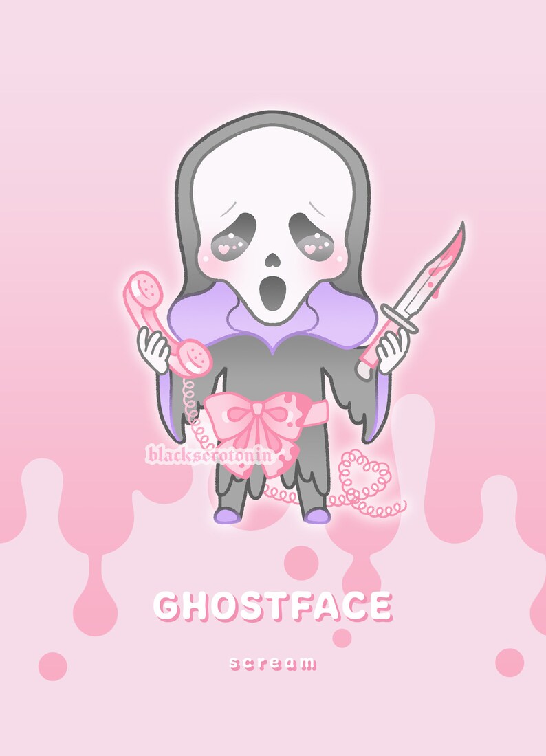 Sweet Slashers Sticker | Scary Movie, Pastel Goth, Horror, Spooky ...
