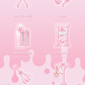 Kawaii Guillotine Vinyl Sticker | Torture Devices, Creepy Cute ...