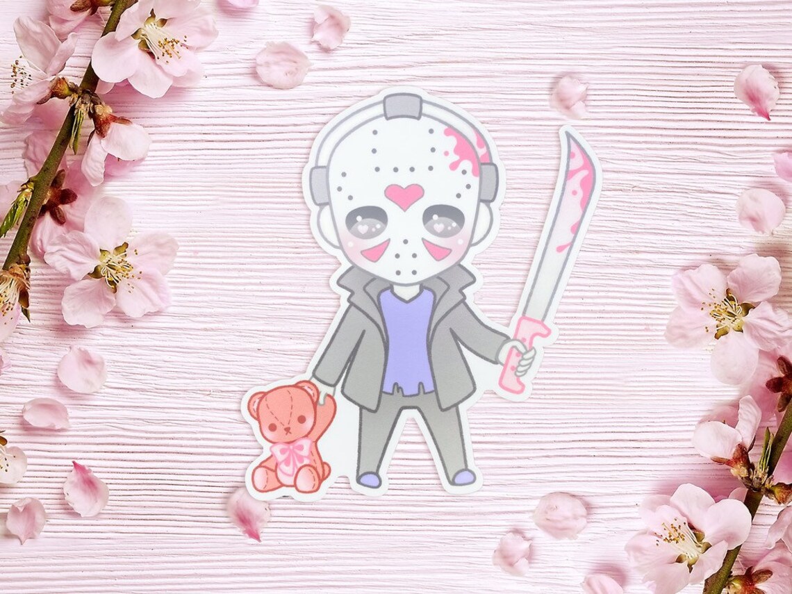 Sweet Slashers Sticker Jason Voorhees Pastel Goth Scary - Etsy