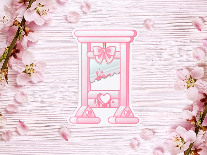 Kawaii Guillotine Vinyl Sticker Torture Devices Creepy - Etsy