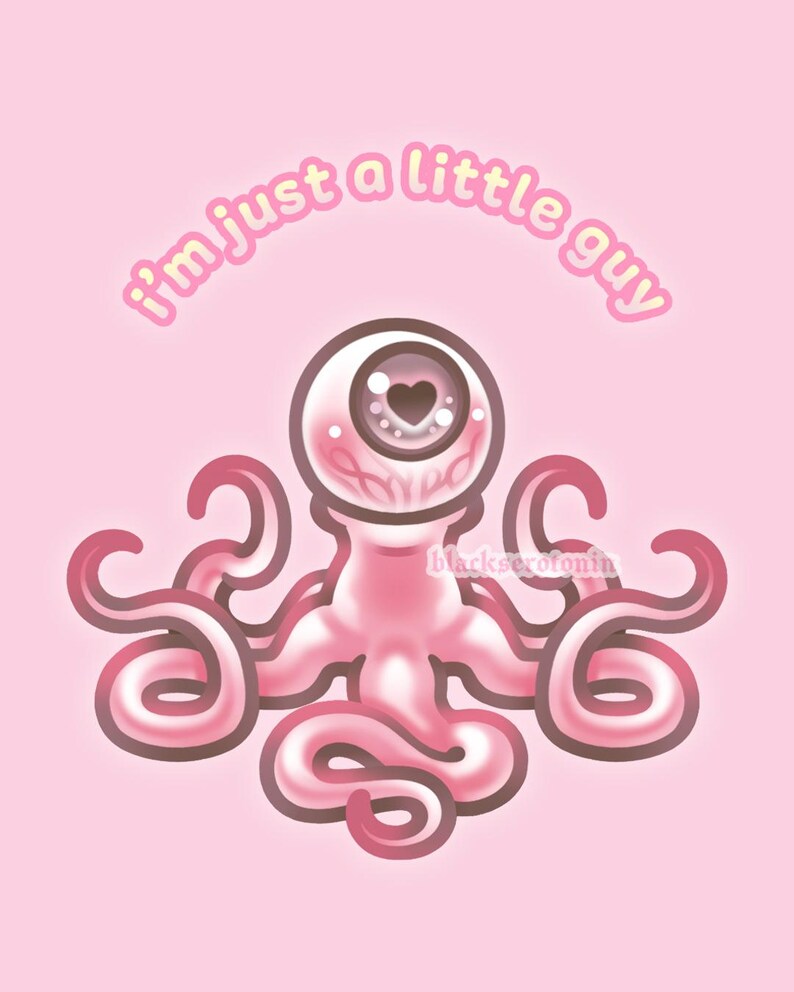 Kawaii T Ocellus Sticker | Alien Earth, Alien Eyeball, Trypanohyncha ...