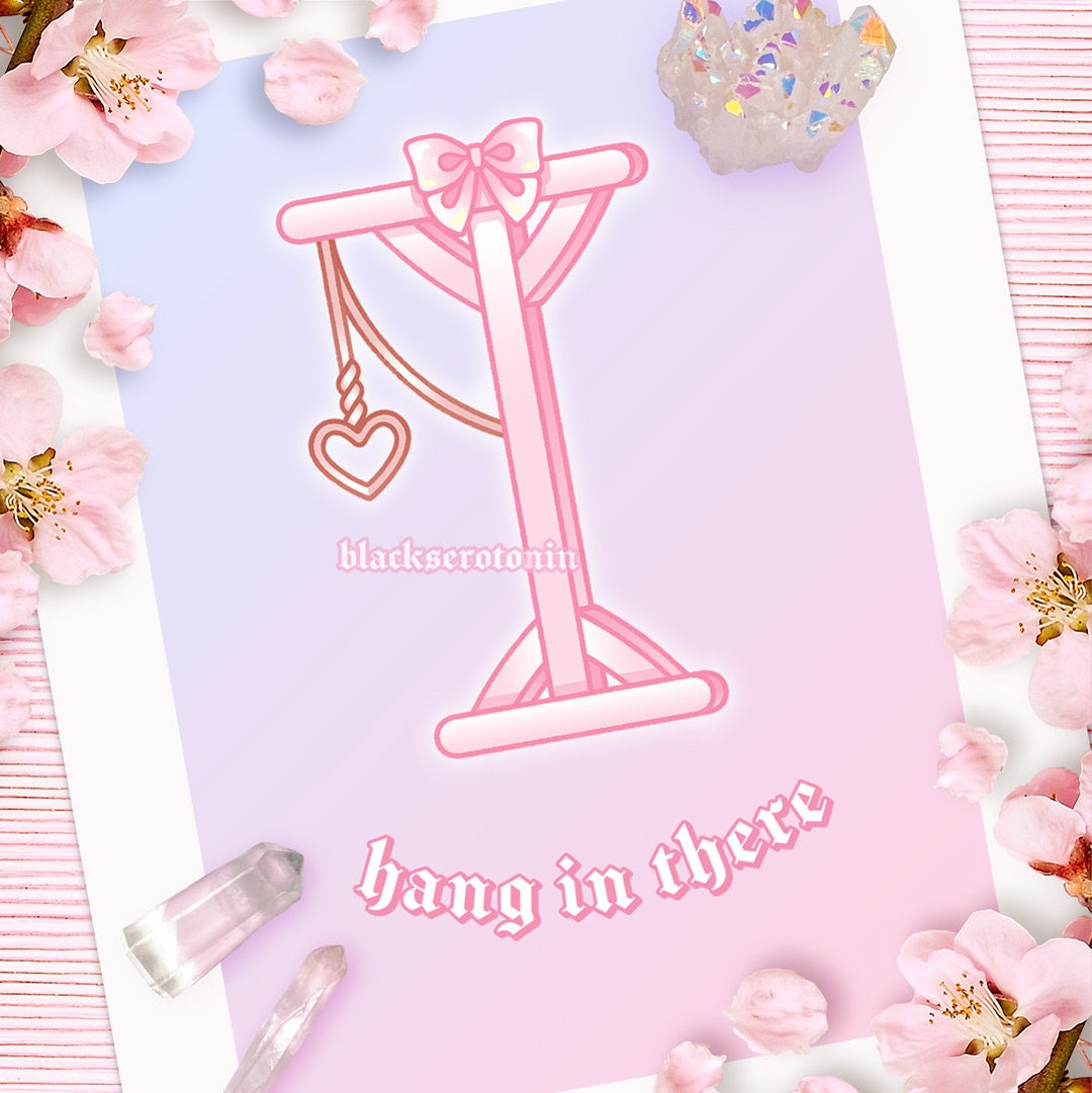 Hang in There - Kawaii Gallows Print | Torture Devices, Creepy Cute ...
