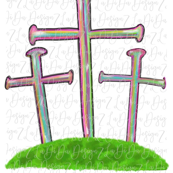 Three Nail Cross Png - Etsy