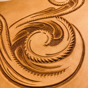 Leather Tooling Patterns / Carving Pattern / Stencil. Corner Vinework ...