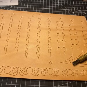 Leather Tooling / Carving Patterns / Stencils. Swivel Knife Cutting ...