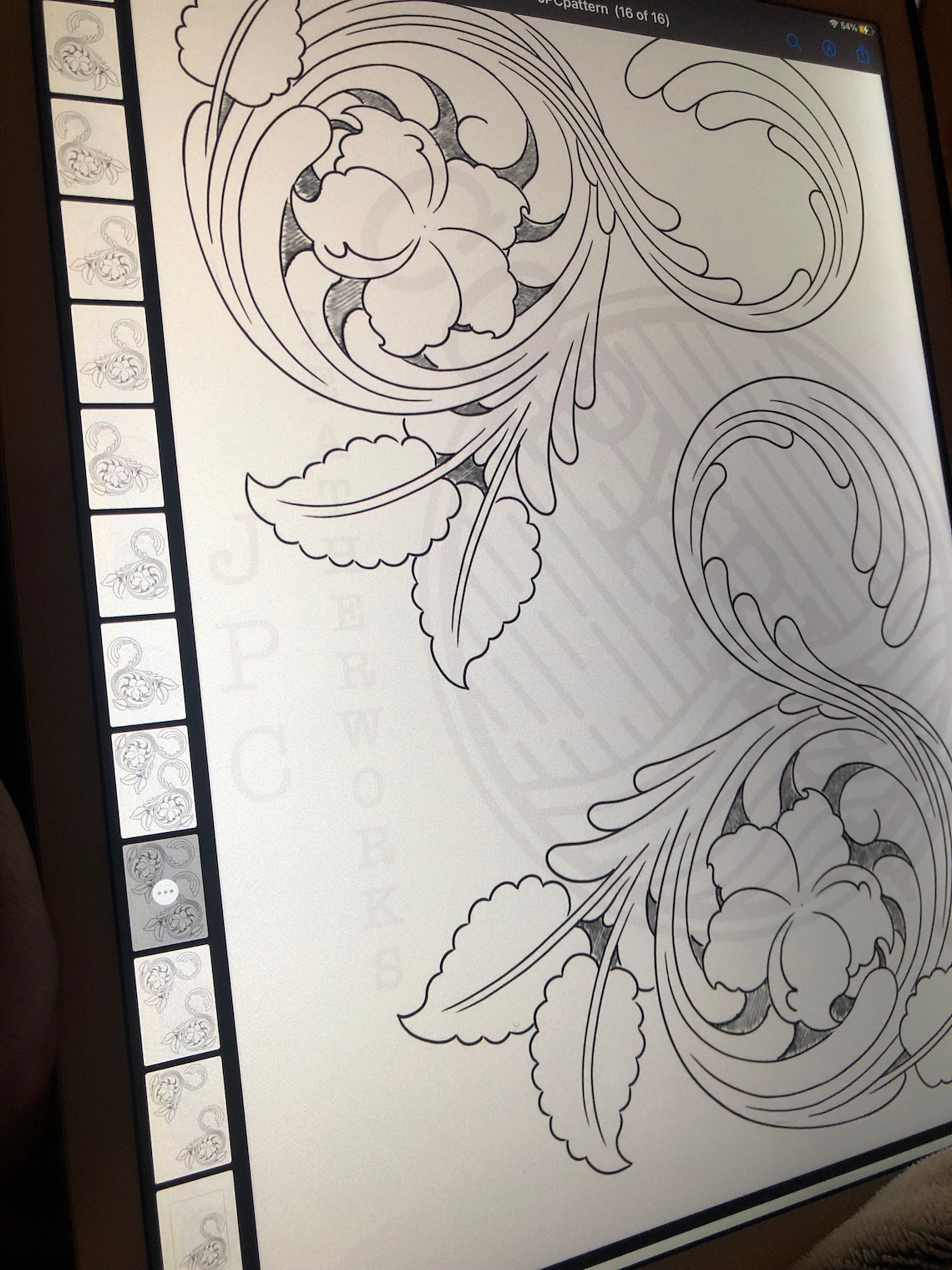 Leather Tooling / Carving Patterns / Stencils. Sheridan Style Floral ...