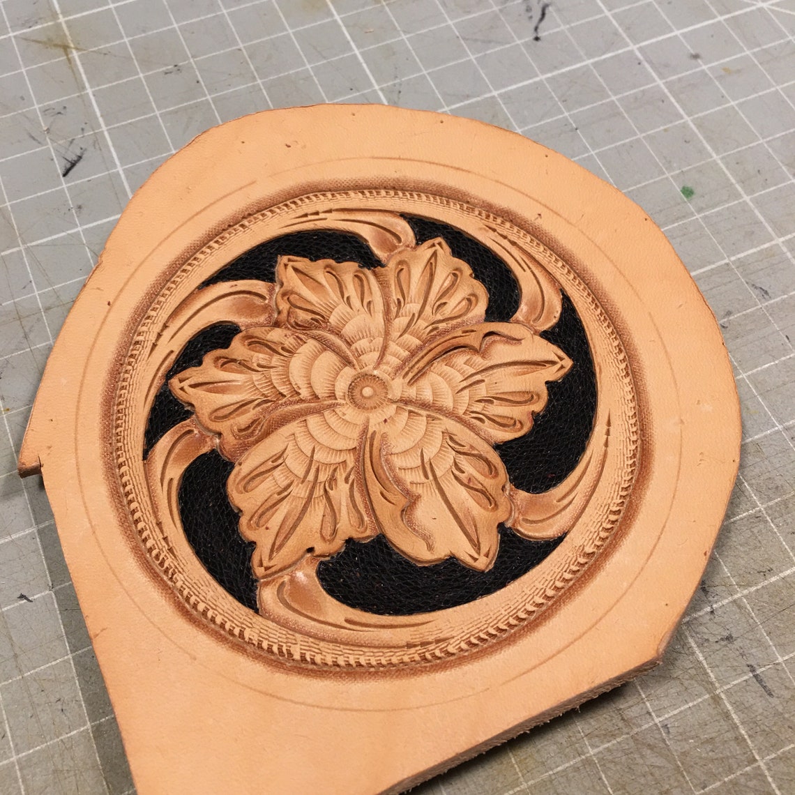 3 Leather Carving / Tooling Patterns. 2 Sheridan Flowers, 1 Tudor Rose ...