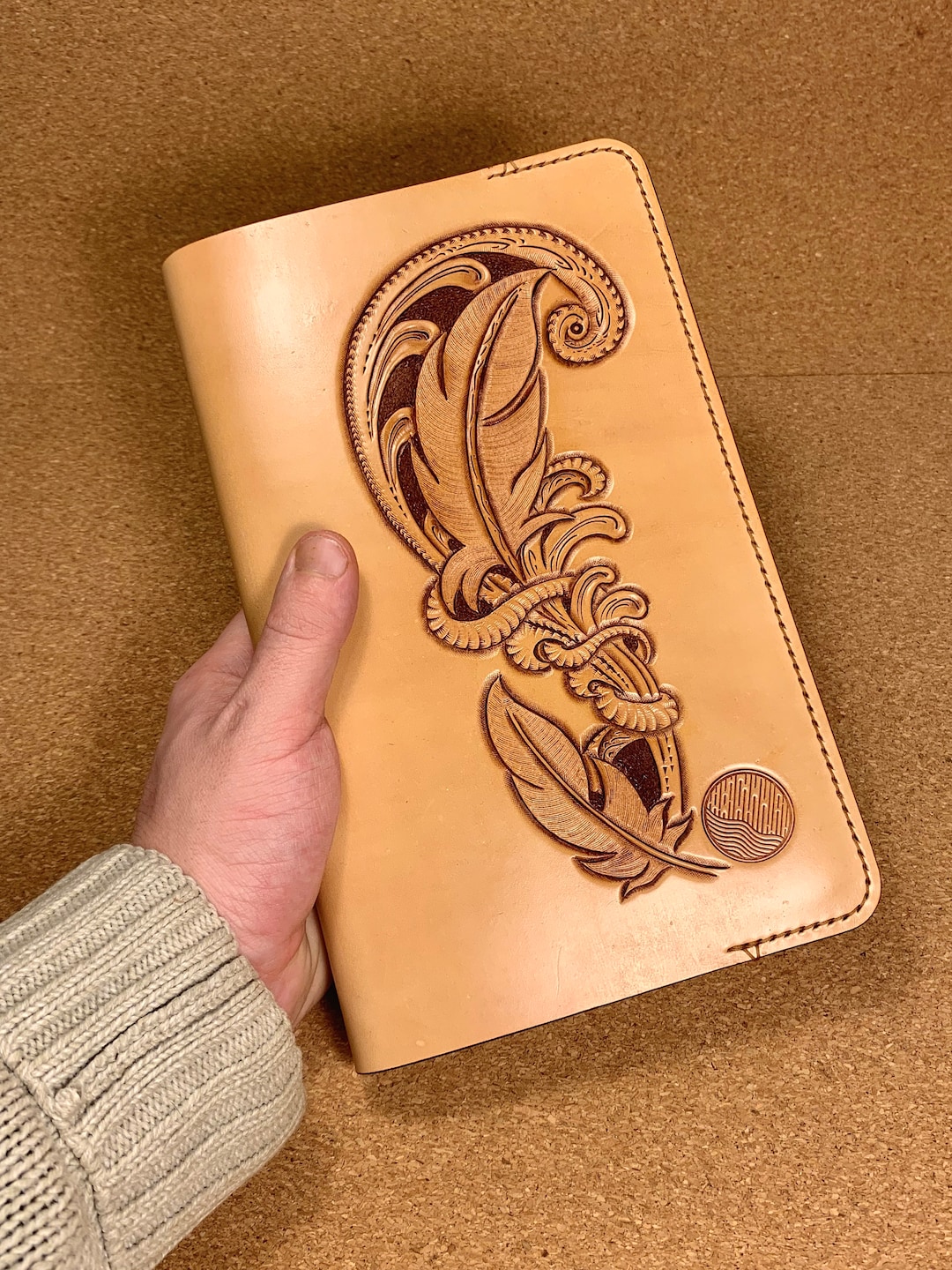 PDF Leather Tooling / Carving Pattern. Handmade Leather Journal ...