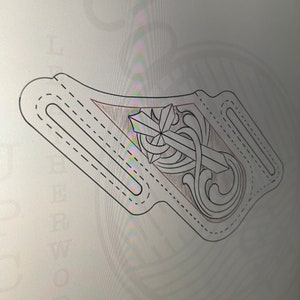 Pancake Sheath 5. Leather Tooling / Carving Pattern / Stencils. Cross ...