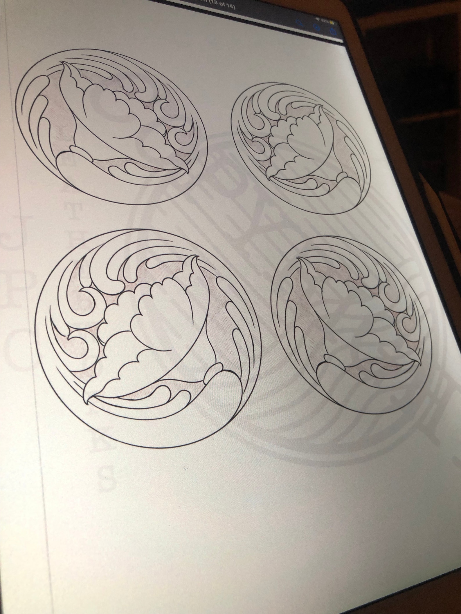 Western Floral Leather Carving Pattern, Sheridan Style (PDF Download ...