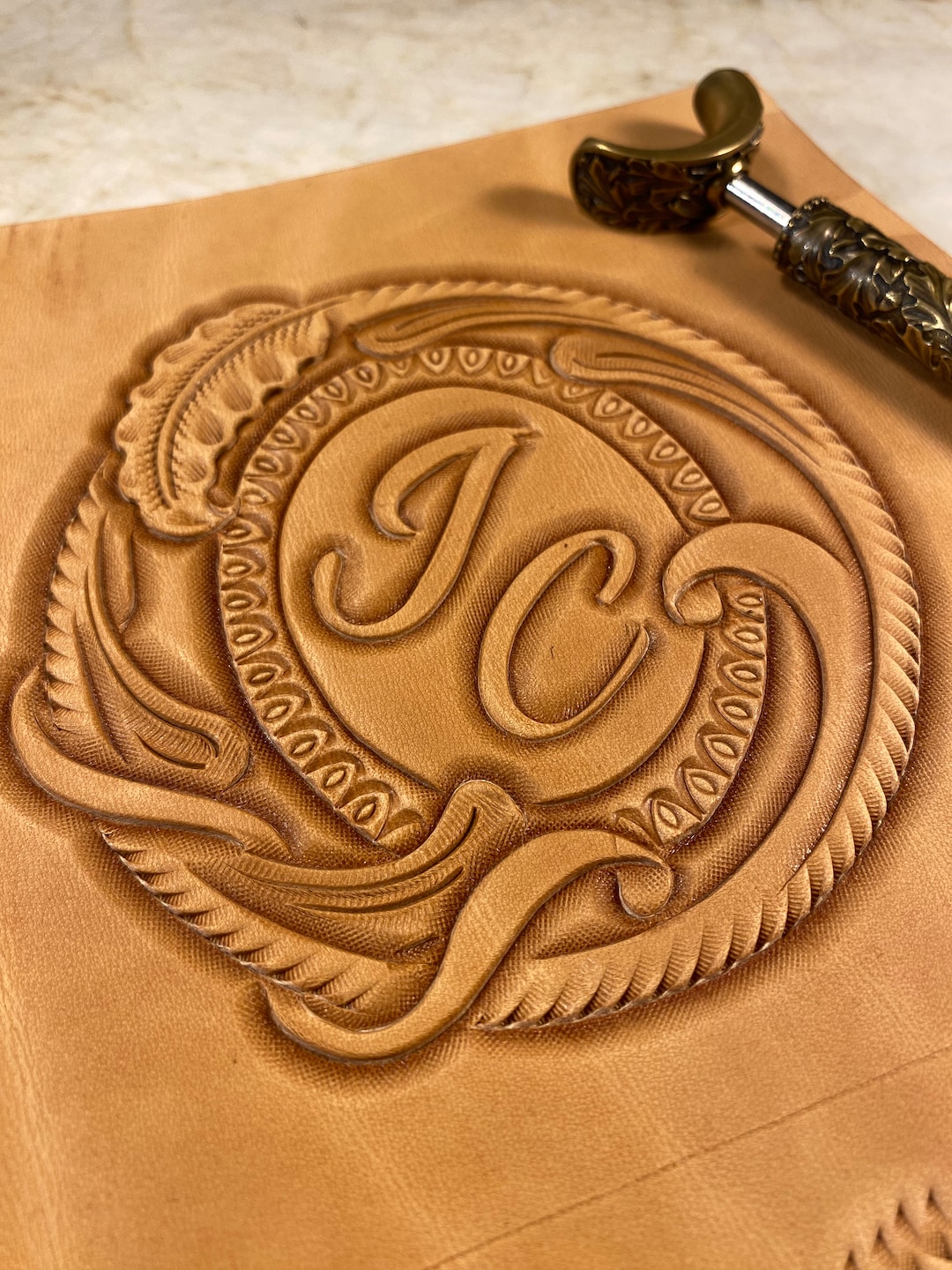 Leather Tooling / Carving Patterns / Stencils. Western Vine Border ...