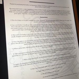 Leather Tooling / Carving Patterns / Stencils. Sheridan Style Floral ...