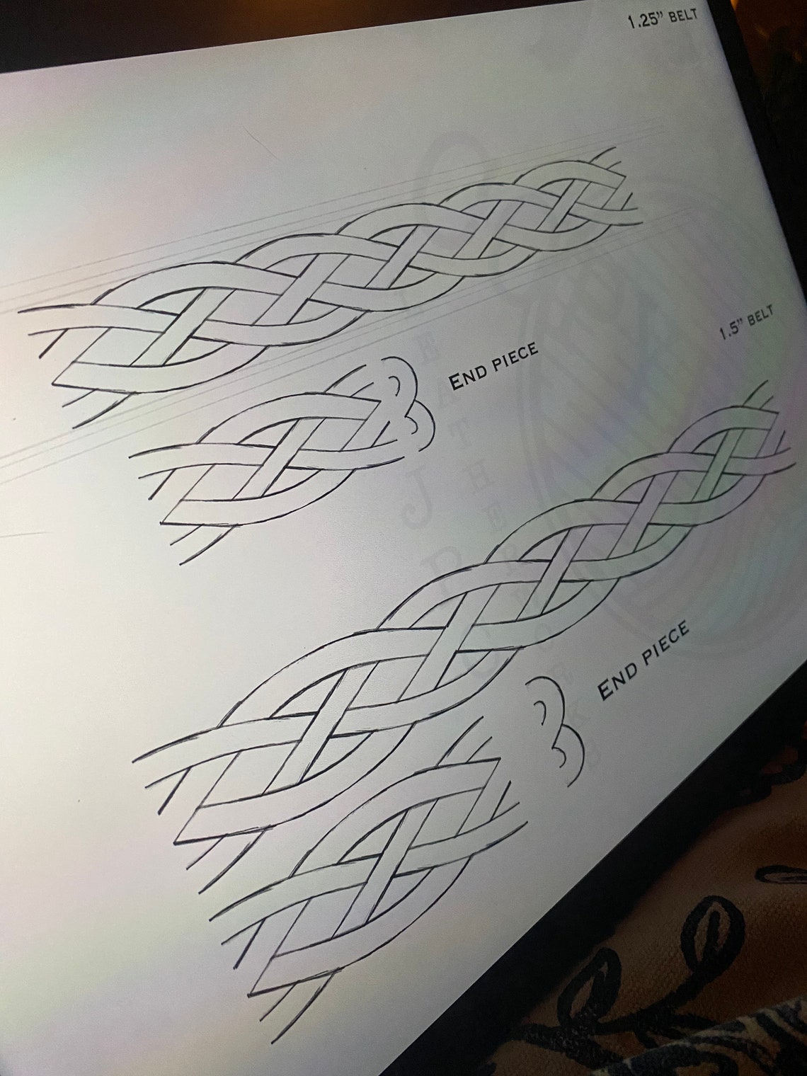 Celtic Knot Leather Belt Tooling Pattern (PDF Download) - Etsy