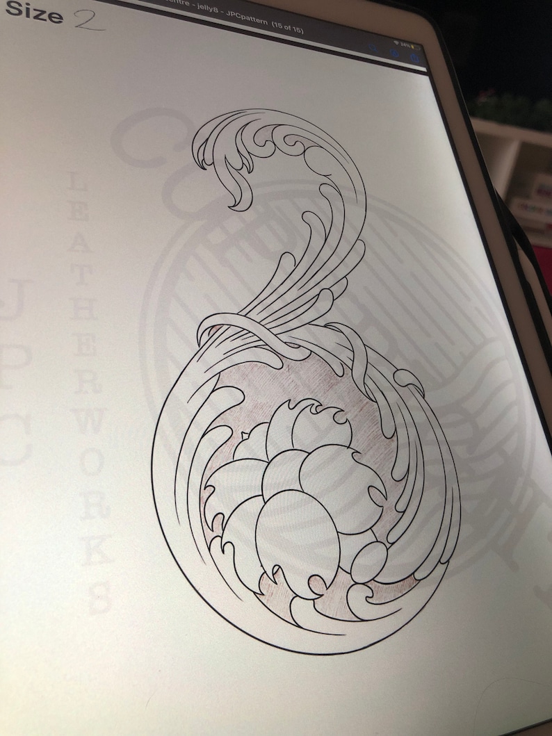 Sheridan Floral Leather Carving Pattern, Corner & Journal (PDF Download ...