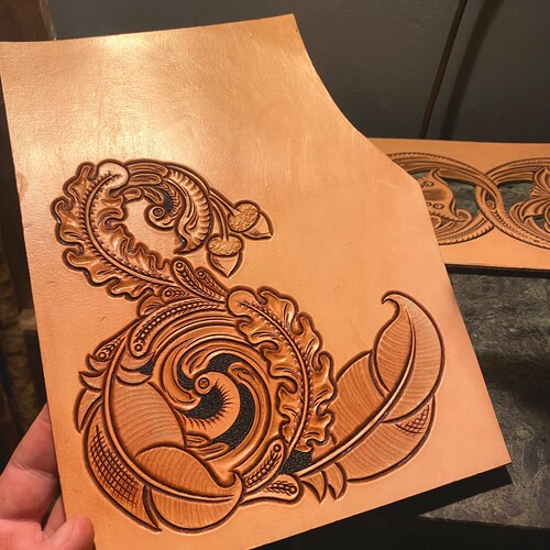 3x Leather Belt Tooling Patterns / Carving Pattern / Stencil. - Etsy