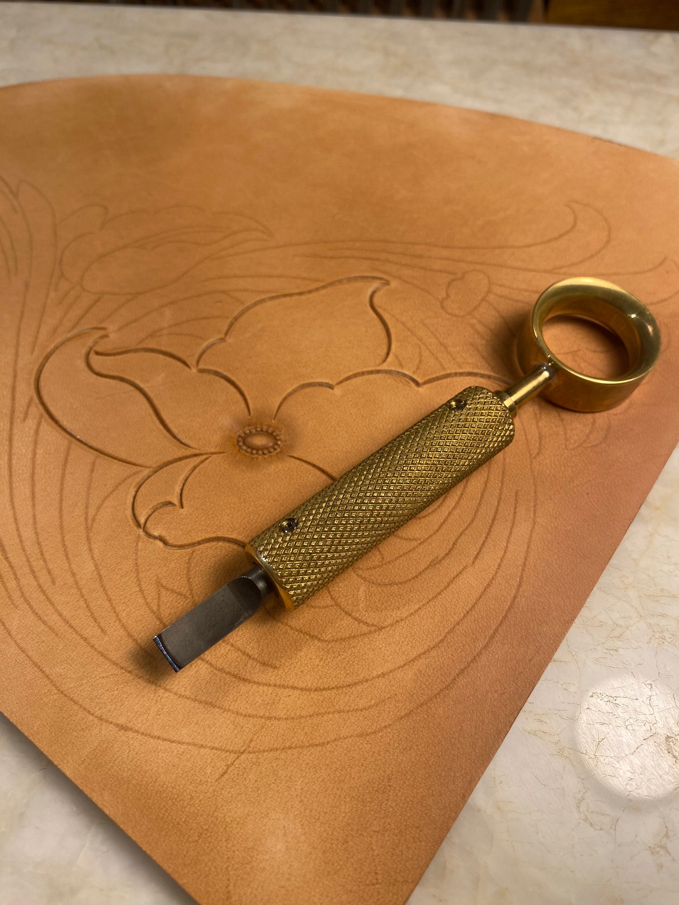 Leather Tooling / Carving Patterns / Stencils. Floral Corner Pattern ...