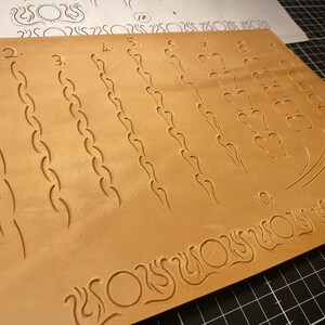 Leather Tooling / Carving Patterns / Stencils. Swivel Knife Cutting ...