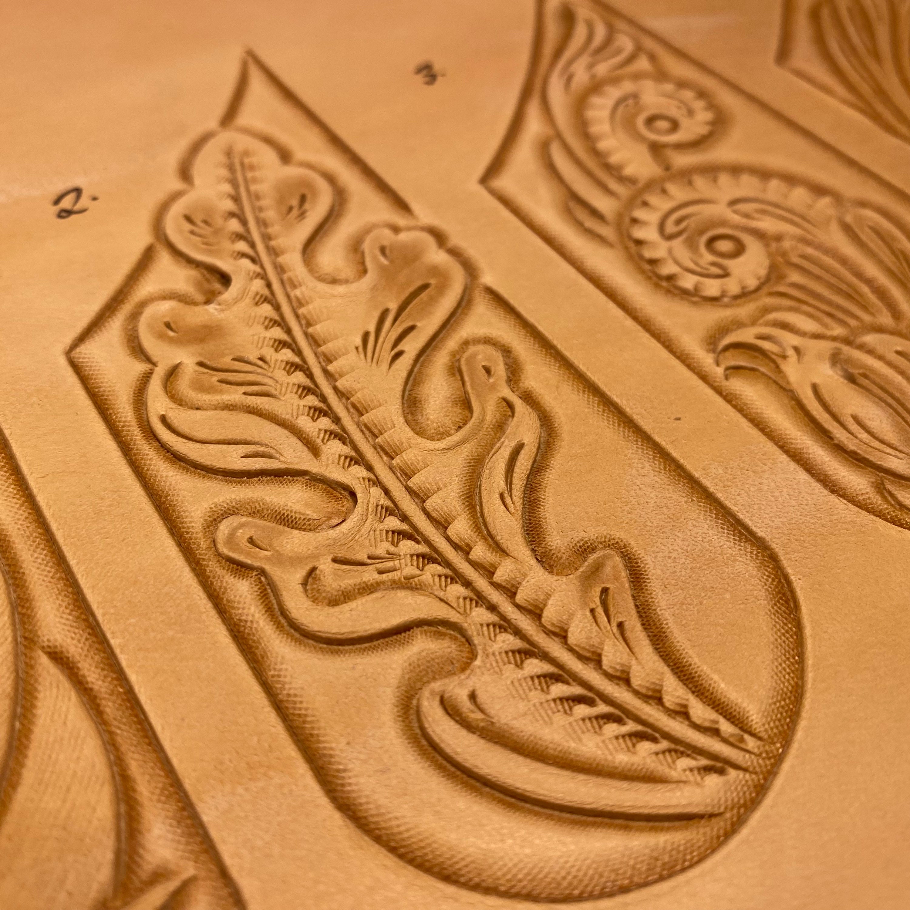 Pancake Sheath 2. Leather Tooling / Carving Pattern / - Etsy