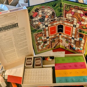 Vtg 1972 Whodunit Mystery Detective Game Selchow & Righter 100 % ...