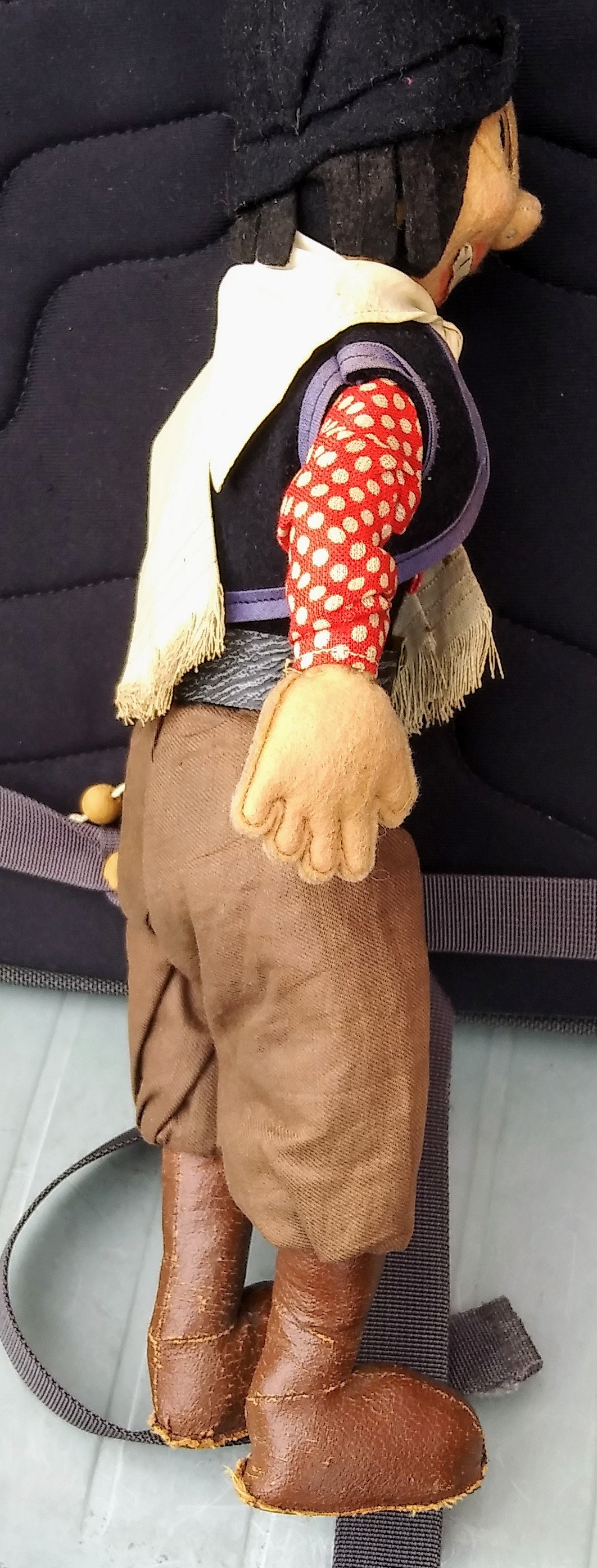 Antique 1930s Hand Sewn Smiling Man Gypsy Doll Puppet Vintage Austria ...