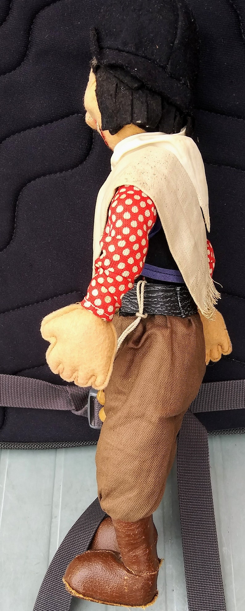 Antique 1930s Hand Sewn Smiling Man Gypsy Doll Puppet Vintage Austria ...