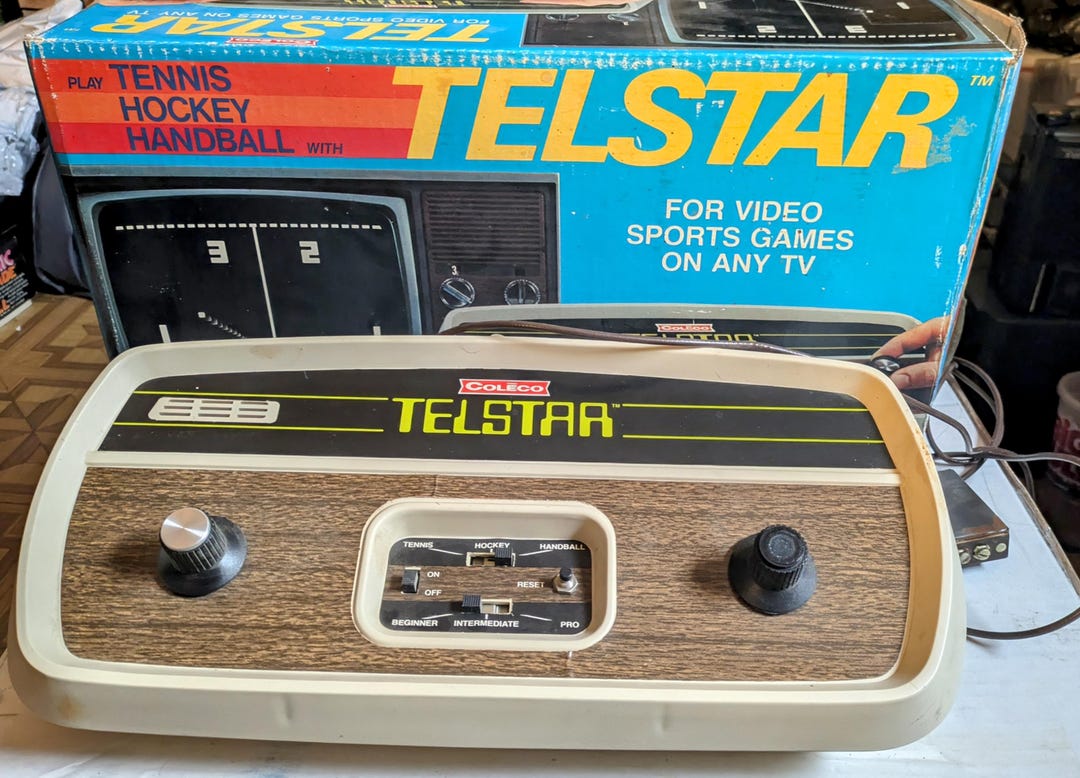 Vintage TELSTAR Vintage 1976 Video Game Console W/ Box Coleco Model ...