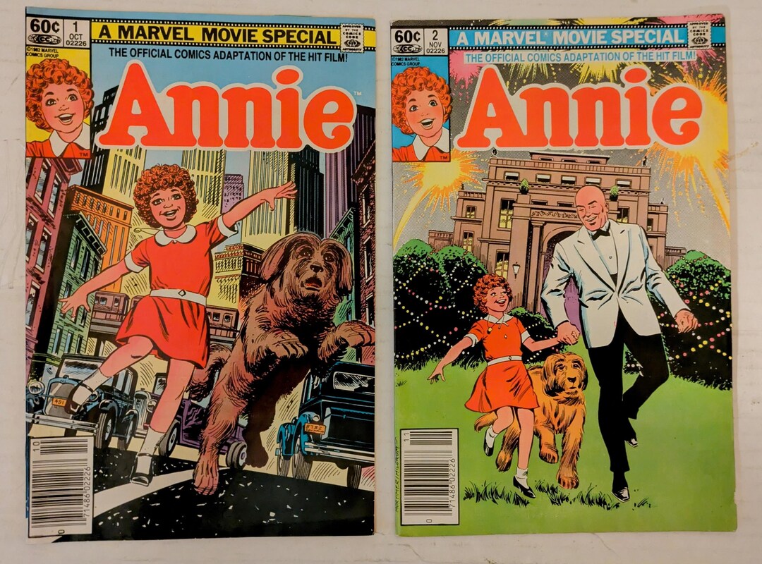 Annie Official Movie Adaptation #1-2 Complete Set Vtg 1982 Marvel ...