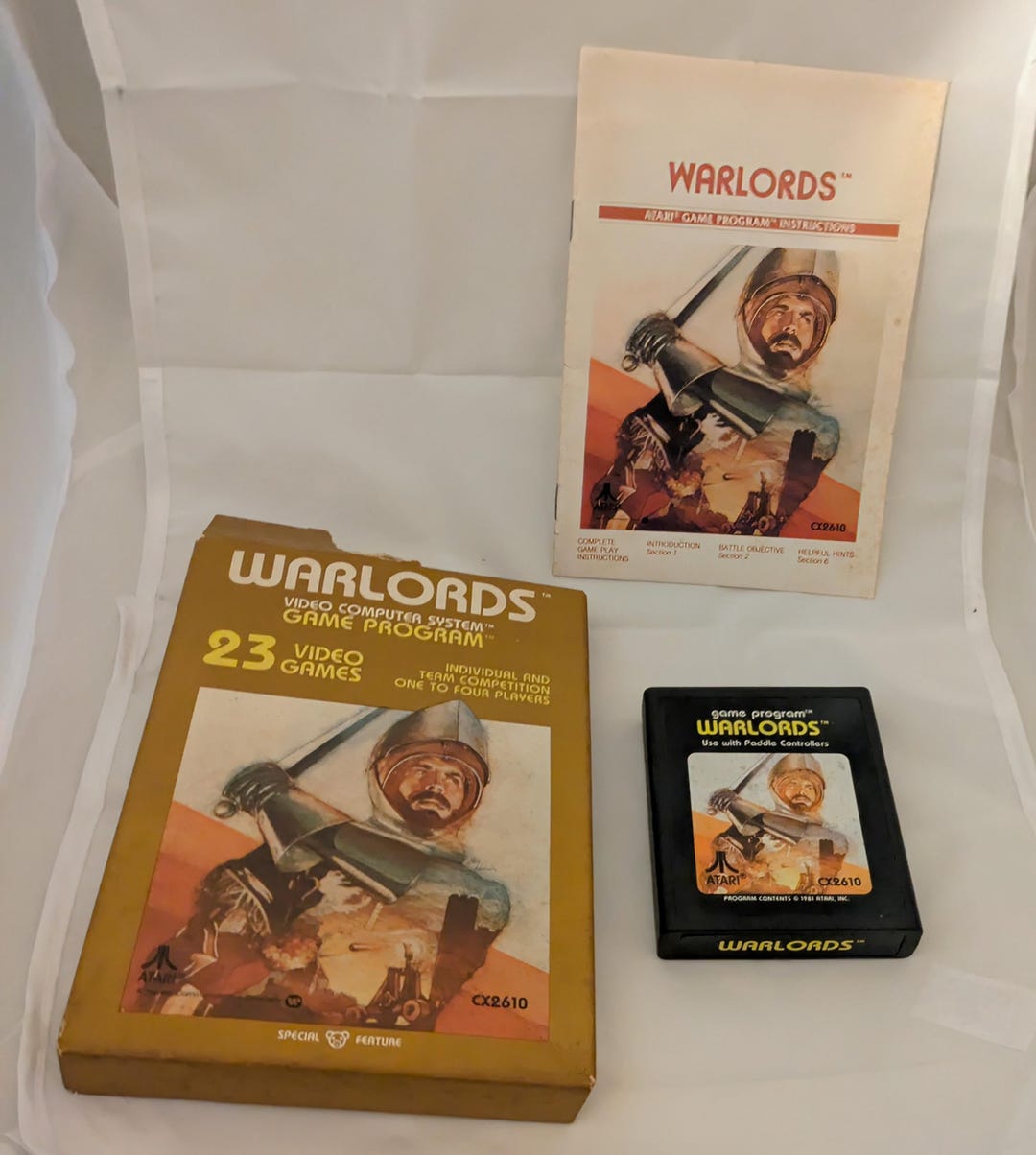 Atari 2600 Warlords Cx2610 Box Video Game and Cartridge Untested 1981 ...