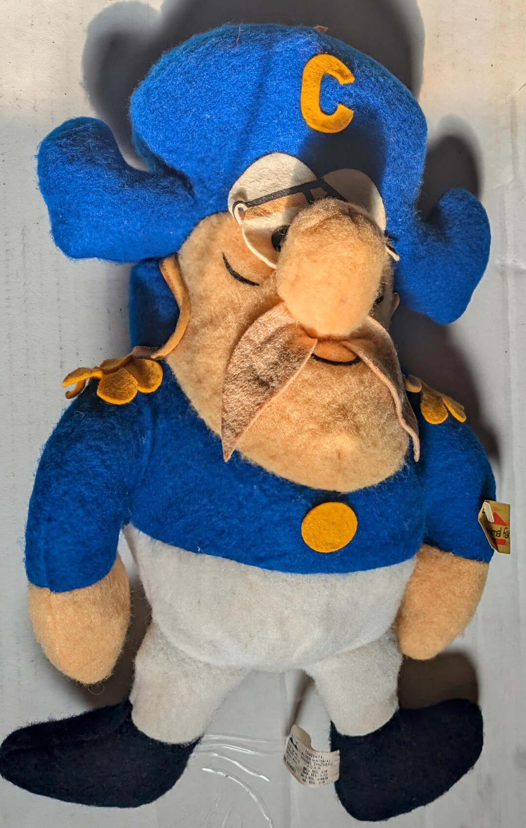 Vintage 1978 Captain Cap'n Crunch Quaker Oats Plush 16" Doll Limited ...