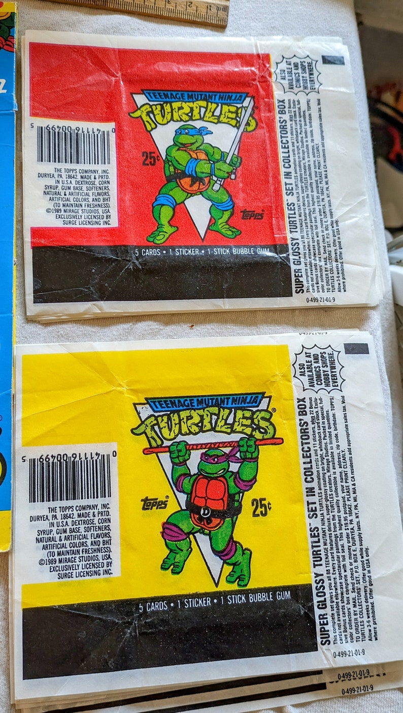 1989 TMNT Teenage Mutant Ninja Turtles Topps Trading Cards Series 1 ...