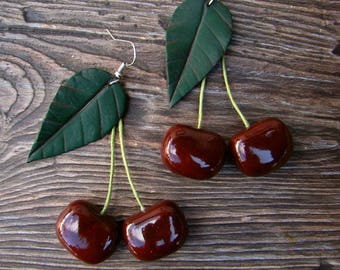 Cherry red jewelry | Etsy