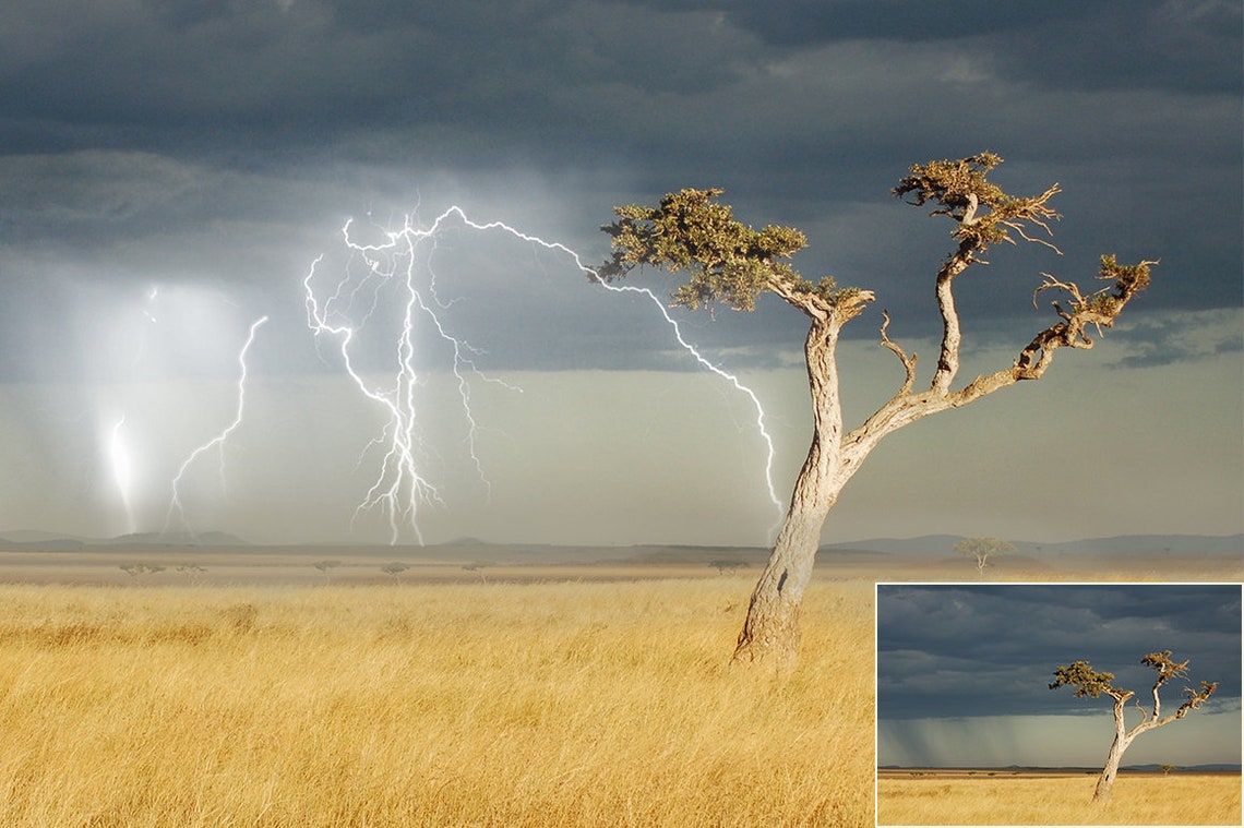 65 Lightning Overlays PNG Storm Sky Cloud Overlays - Etsy