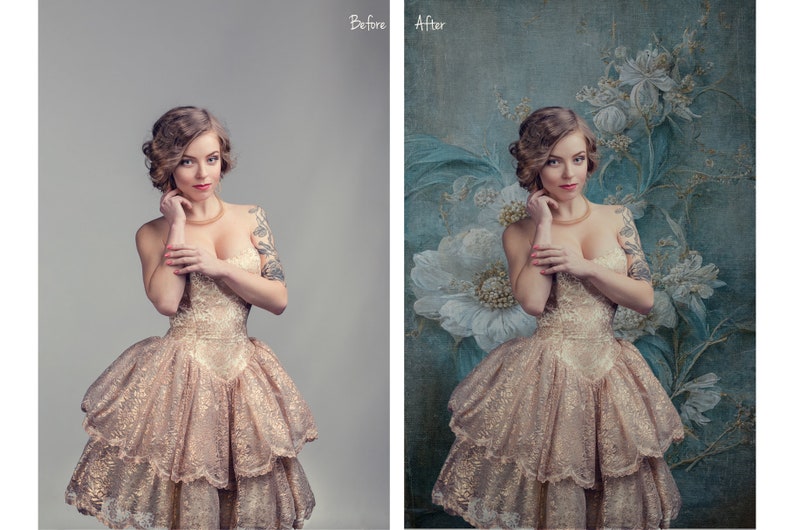 Fine Art Textures 12 Photoshop Overlays Floral Layer Photo - Etsy