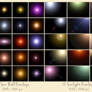 Sun Photo Overlays, Sunlight Sunshine Overlays, Light Photo Overlays ...