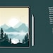 145 Procreate Landscape Stamp Brushes, Speed Painting, Forest ...