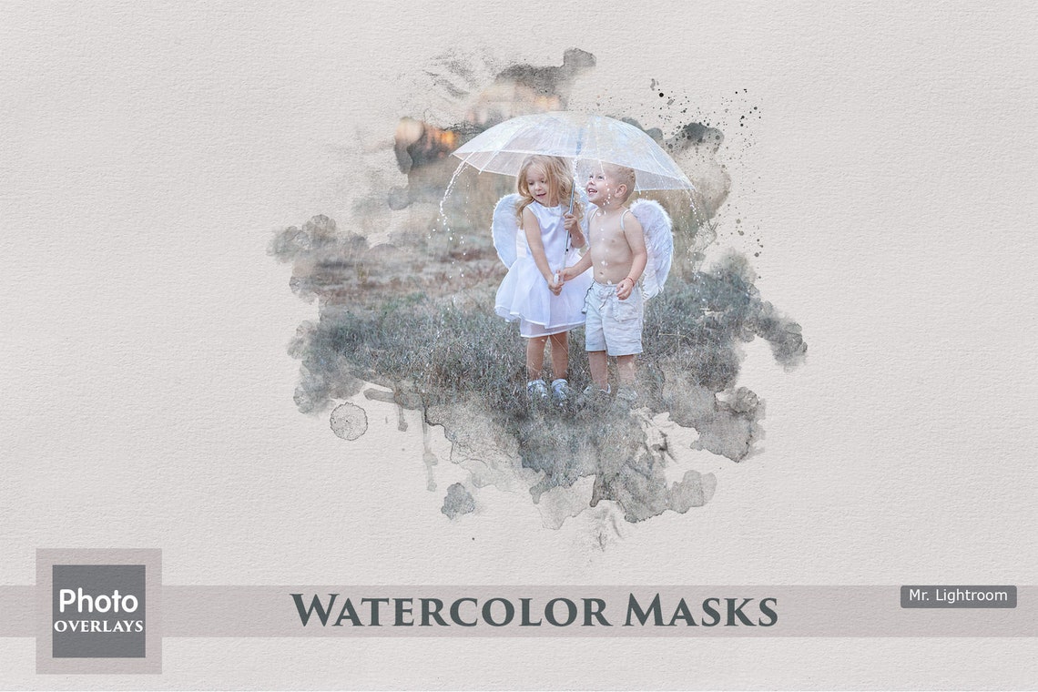 25 Watercolor Masks PNG Frame Transparent Background | Etsy