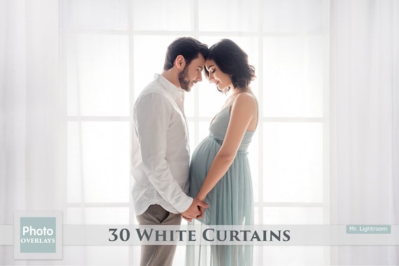 30 White Curtains Digital Photo Backdrop Portrait Photo - Etsy