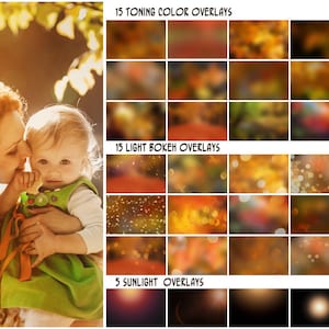 Autumn Toning Color, Light Photo Overlays, Sunlight Overlays, Bokeh ...
