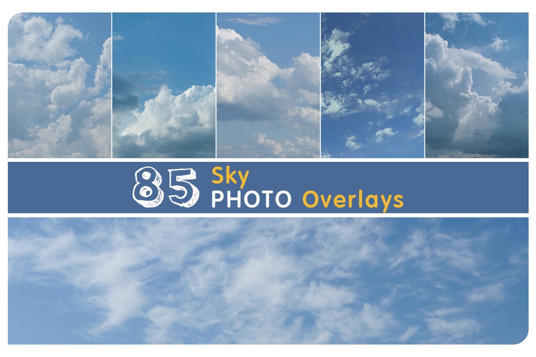 85 Sky Overlays, Cloud Overlays, Photography Overlays, Photoshop ...