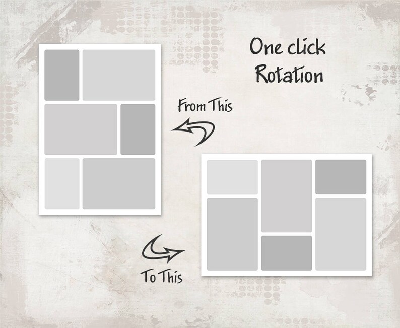 12 Storyboard Templates 5x7 Photo Collage Templates Layered - Etsy Israel