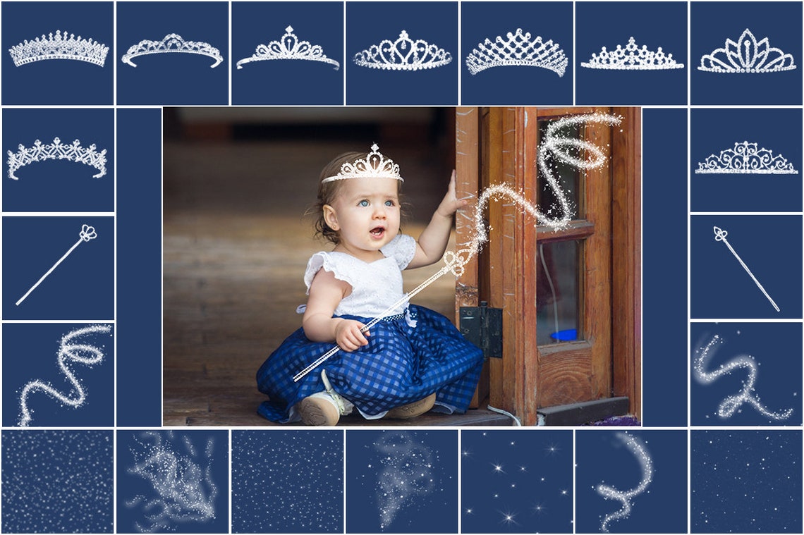 Princess Kit 20 PNG Photoshop Overlay Fantasy Magic Wand | Etsy