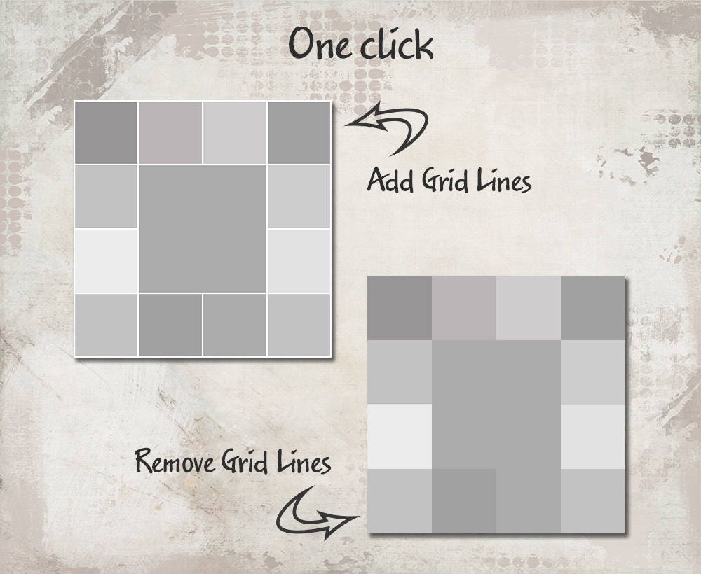 12 Square Storyboard Templates Photo Collage Templates - Etsy